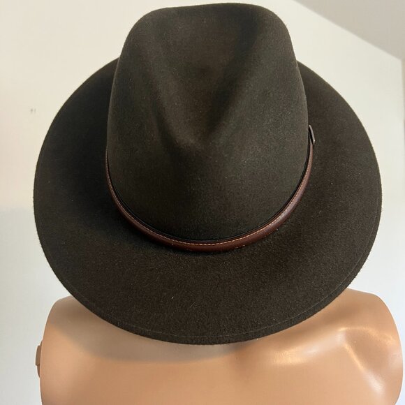 Brandolino | Accessories | Brandolino Classic Fedora Leather Trim ...